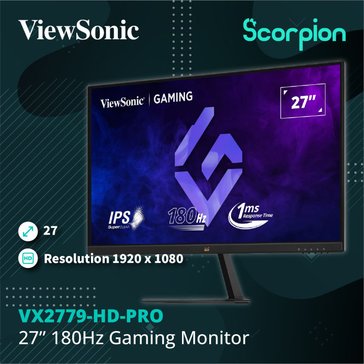 ViewSonic VX2779-HD-PRO 27” 180Hz Gaming Monitor | Lazada