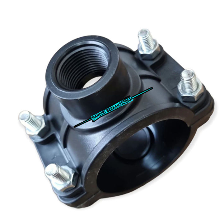 Klem Sadle Hdpe 90 mm x 3/4 Inch | sadle pipa hdpe 3'' x 3/4" pipa pvc ...