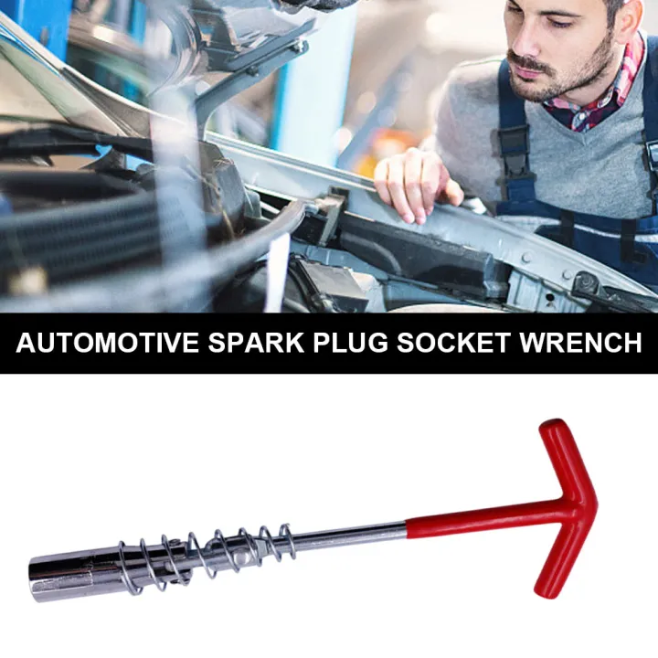 Magnetic Spark Plug Socket T-shaped Handle Wrench Universal Joint ...
