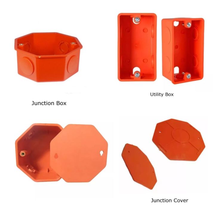 Per Mother Box Junction Box / Utility Box / Cover Pvc Orange | Lazada PH