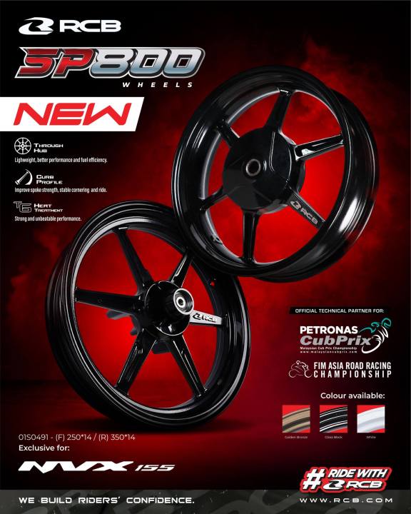 RCB MAGS 14's SP800 CLICK160/ AEROX RB6 | Lazada PH