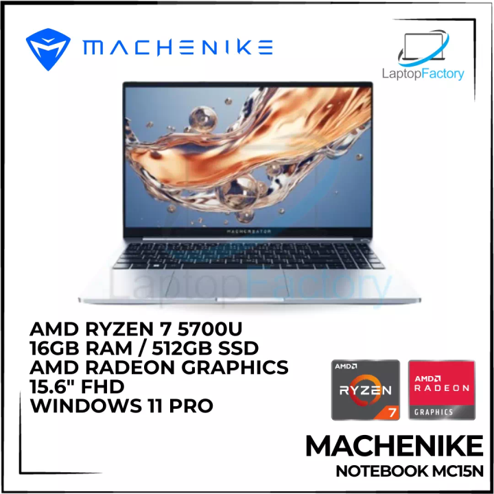 Machenike MC15N Ryzen 7 5700U 16gb ram 512 SSD 15.6" FHD | Lazada PH