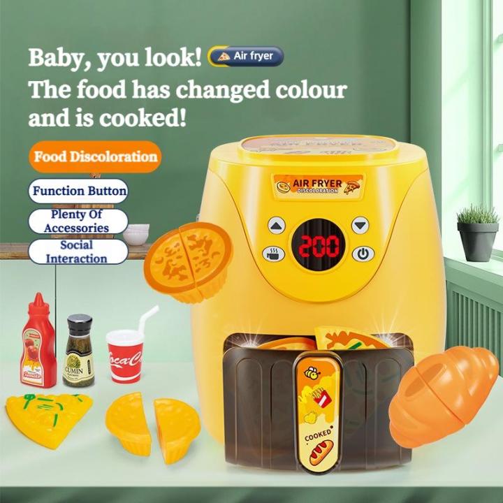 Children's Simulation Intelligent Air Fryer Puzzle Play House Mini ...