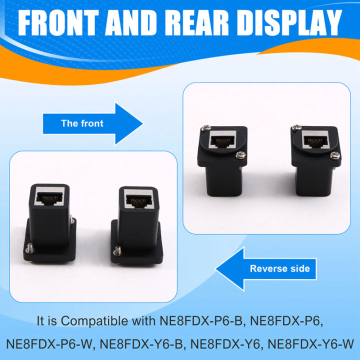Ethernet GigE RJ45 Cat 6A Modular EtherCON Feedthru Modular Connector ...