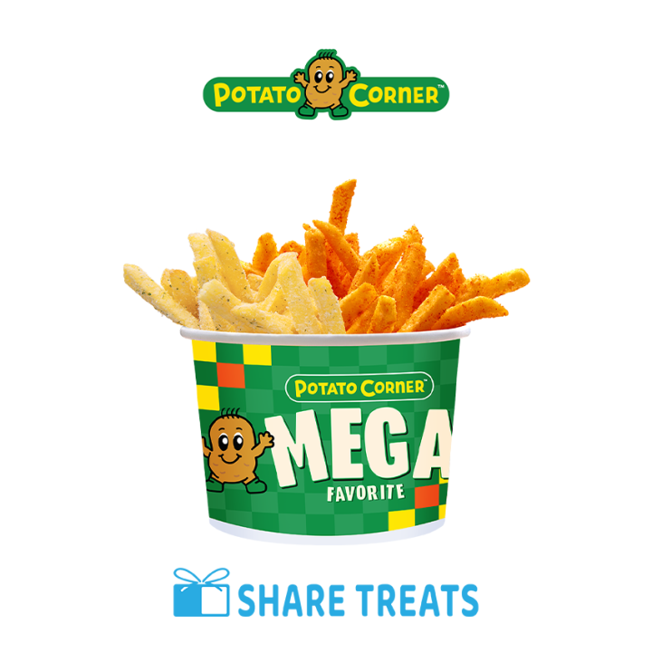 Potato Corner Mega Fries (SMS eVoucher) | Lazada PH