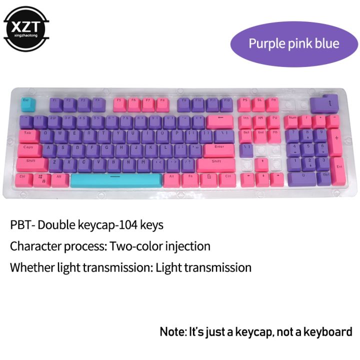 Double Shot Pbt Keycaps Xvx Profile Custom Key Cap 104 Key Compatible