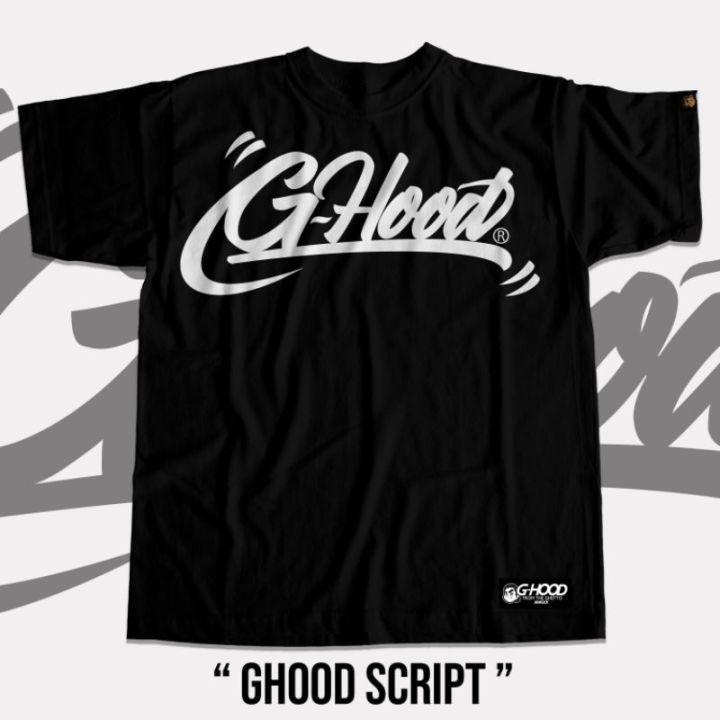 G-HOOD (BLACK SCRIPT) HEAVYWEIGHT TEE | Lazada PH