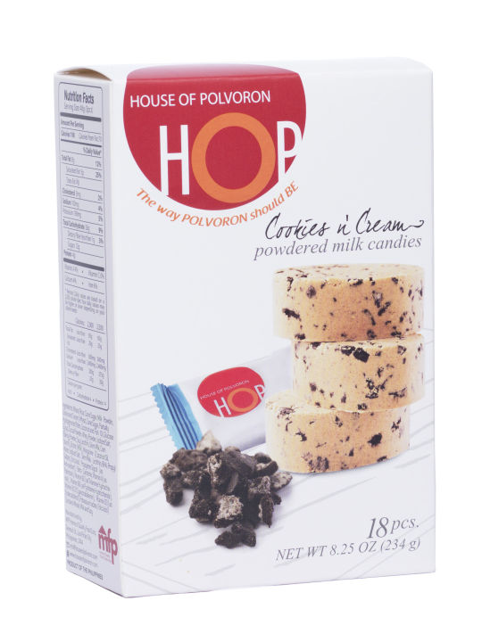 HOP House of Polvoron Cookies n' Cream Box 234g, 18pcs | Lazada PH