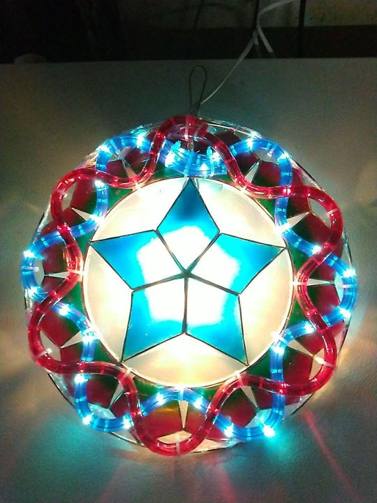 AUTHENTIC CAPIZ MINI PAROL BLUE 220v/ LED | Lazada PH