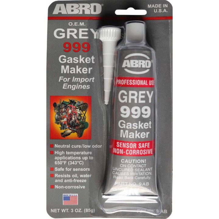 [HCM] Keo dán thay ron màu xám ABRO GREY 999 Gasket Maker 85gr MỸ ...