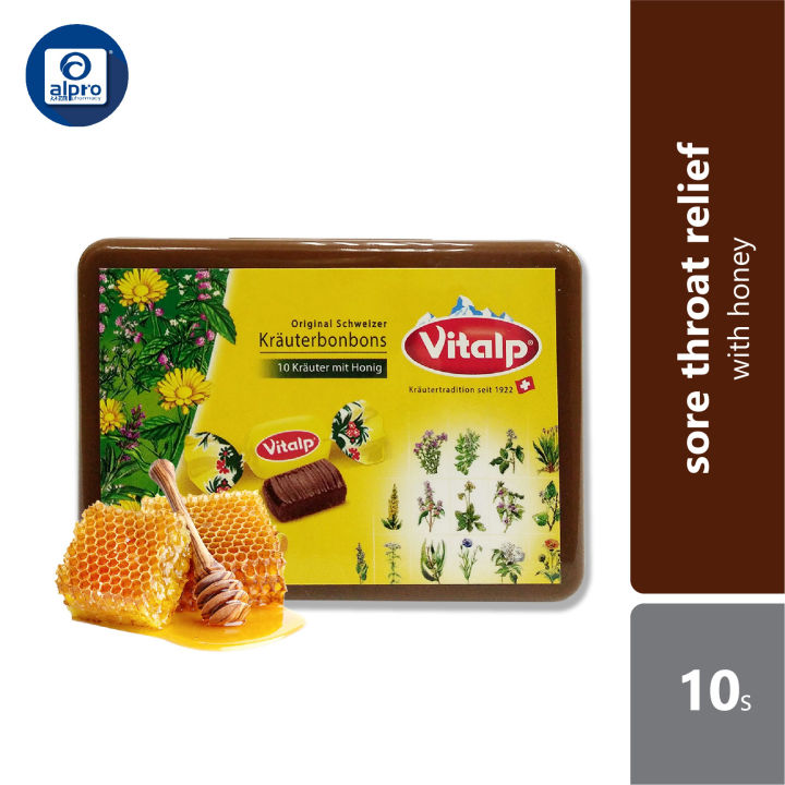 Vitalp Original Herbal Drops with Honey 40g x 10s | throat care ...