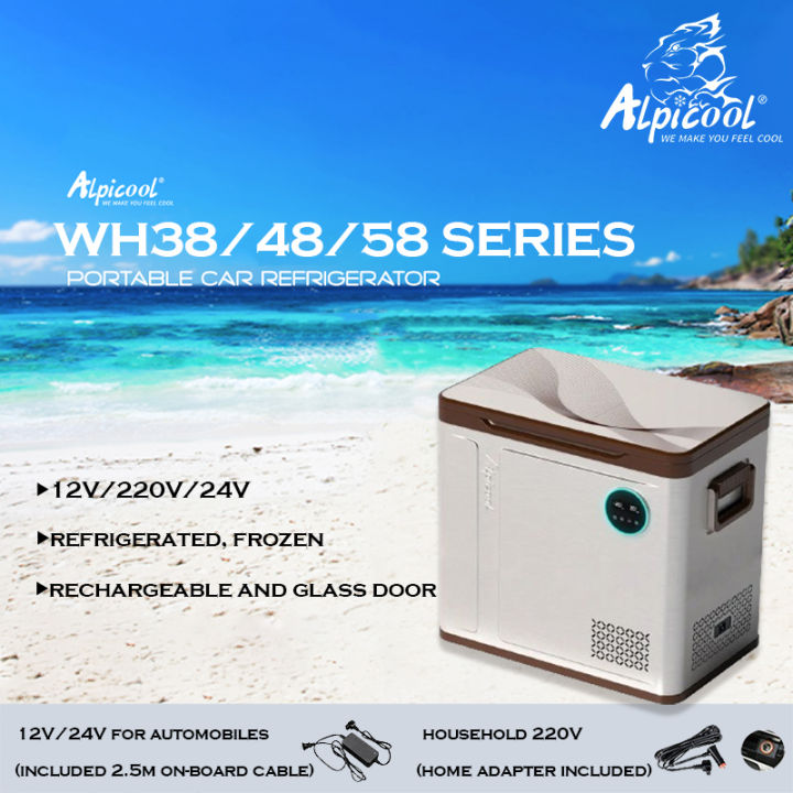 Alpicool WH Series Ac/Dc Car Freezers Rechargeable Compressor Portable ...
