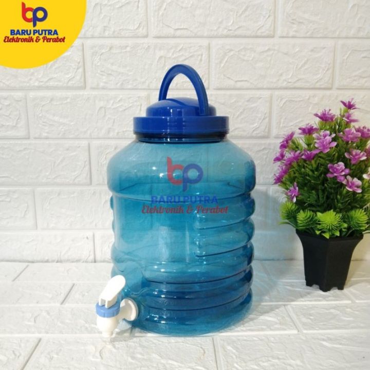 Galon Air + Kran Portable Kapasitas 6, 8, 10 Liter Portabel Warna Biru ...