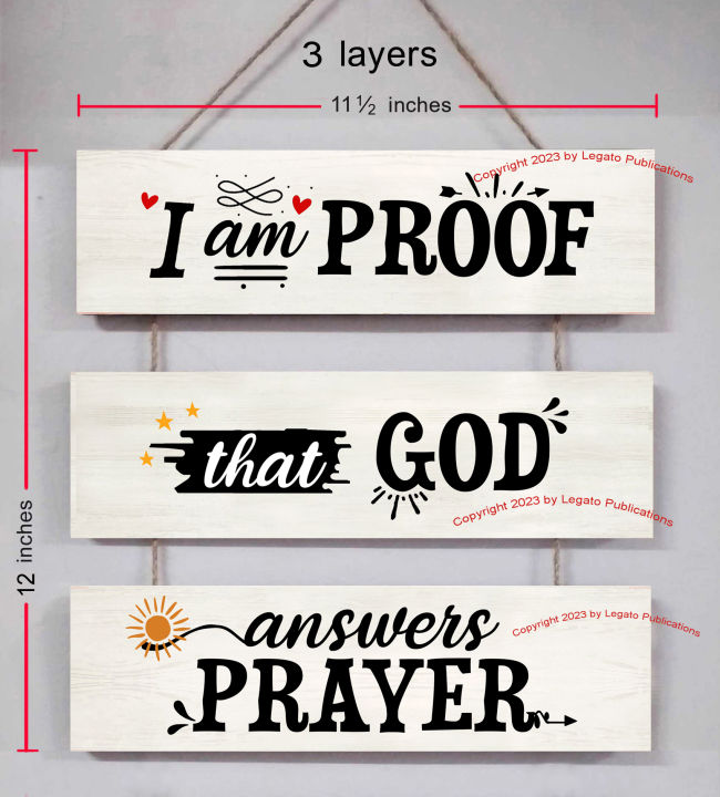 All Hanging Prayer Gospel Motivational Wood Wall Home Decor Vintage ...