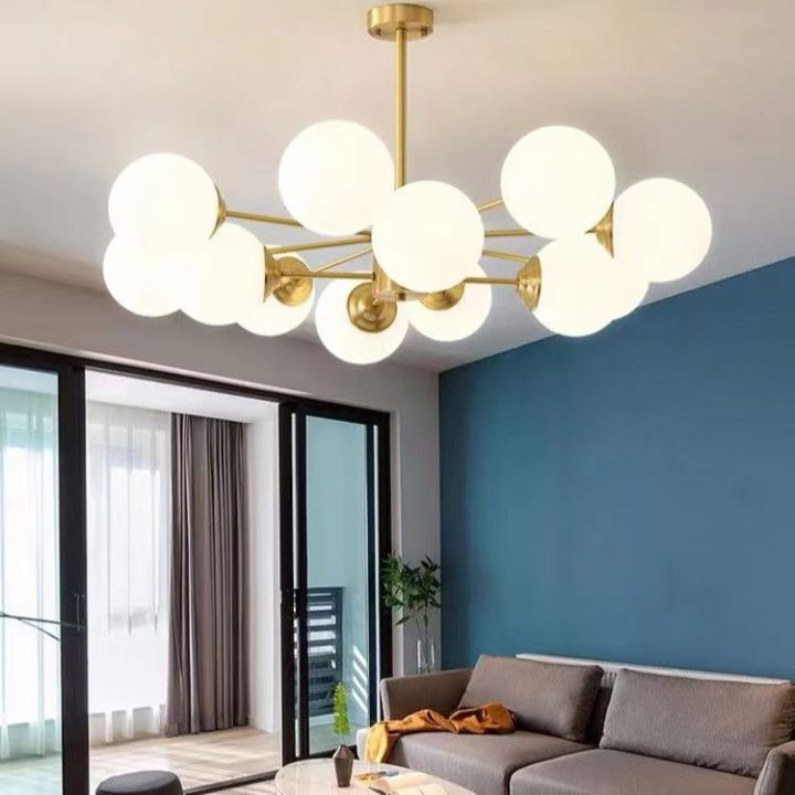 【3 years warranty】Tricolor Modern Design Chandelier Ceiling Light Sala ...