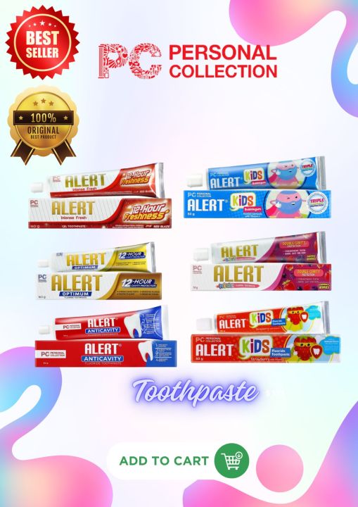 PERSONAL COLLECTION Alert Toothpaste 160 grams 100% Original & Legit ...