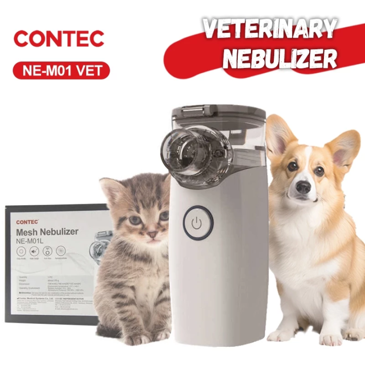 CONTEC NE-M01VET Veterinary Portable Nebulizer Animal Handheld ...