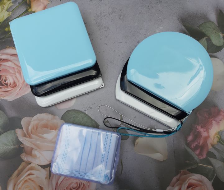 Portable Face Mask Storage Case Masks Container Dustproof organizer ...