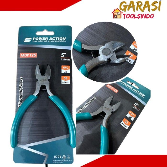 Tang potong 5 inch POWER ACTION diagonal plier 5" | Lazada Indonesia