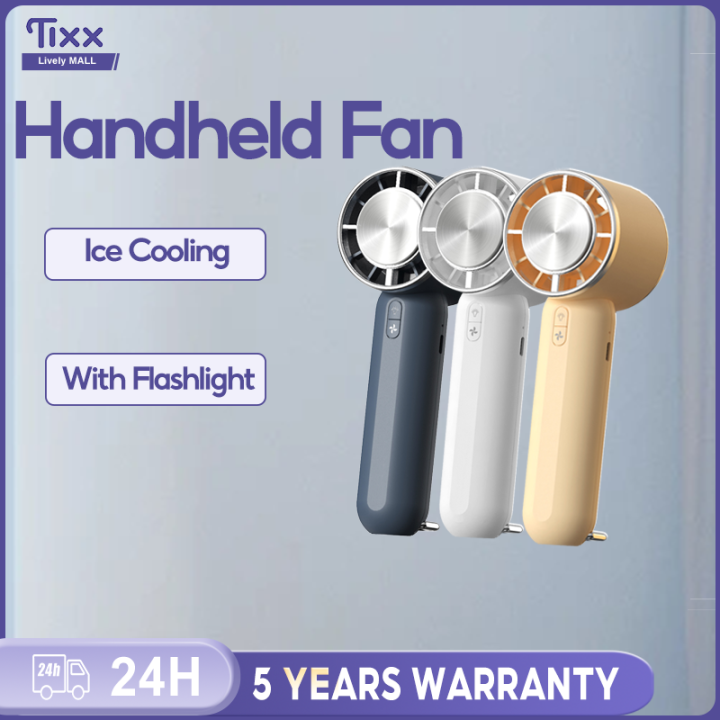 TIXX High Speed Handheld Fan 100 Level With Ice Cooling Sheet Portable ...