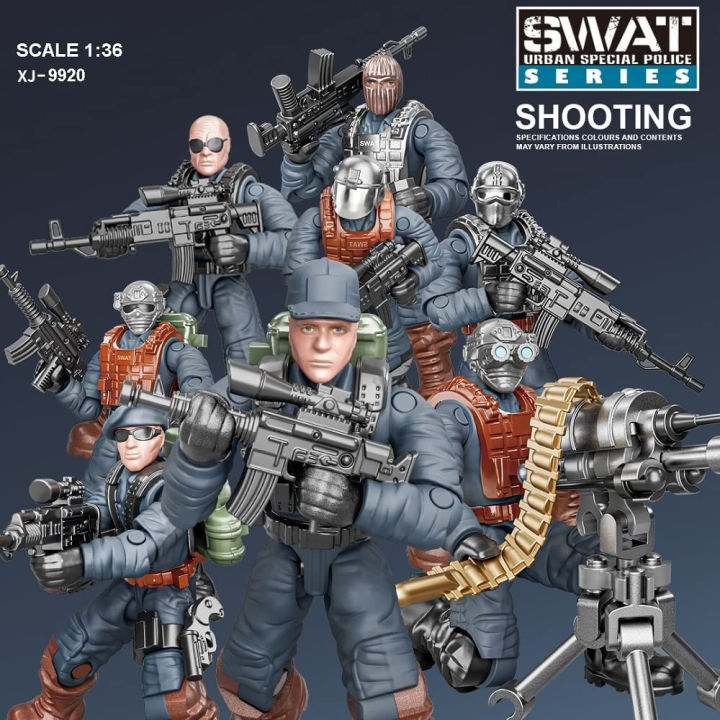 XJ BLOCK XJ-9920 SWAT SERIES MINI SOLDIERS SHOOTING TEAMS MINIFUGURES ...