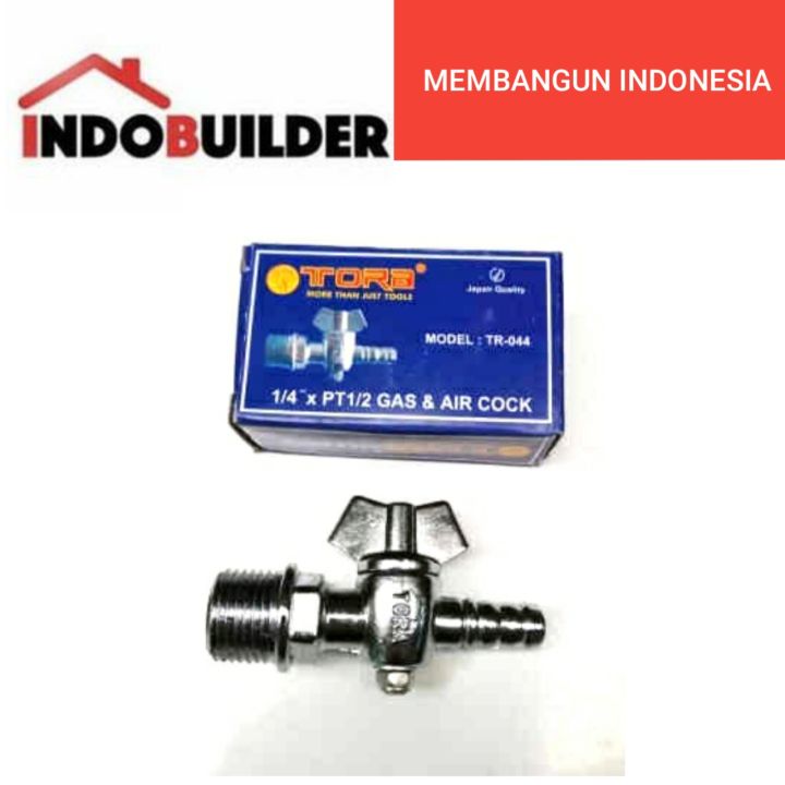 TORA AIR VALVE 1/2 INCH CHROME / KRAN KOMPRESOR / STOP KRAN BALL VALVE ...
