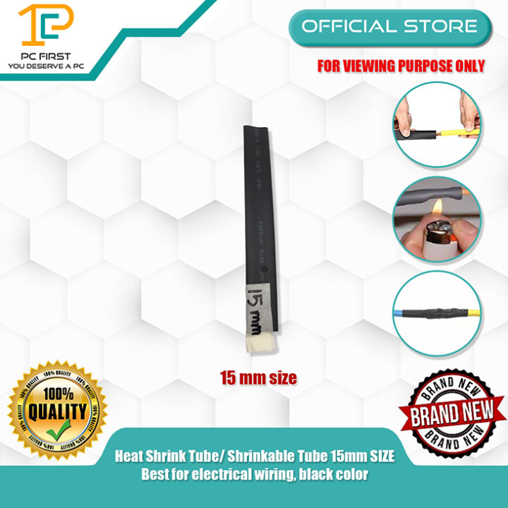 Heat Shrink Tube/ Shrinkable Tube 15mm SIZE, Best for electrical wiring ...