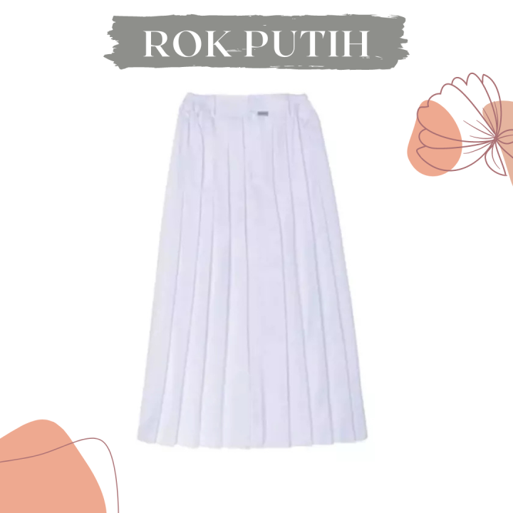 Rok Putih Seragam Sekolah Sd Panjang Model Rempel Murah | Lazada Indonesia