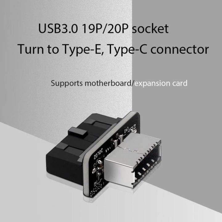OPBWQH Computer 1PCS 90 Degrees Pc Motherboard Riser USB3.0 IDC male to ...
