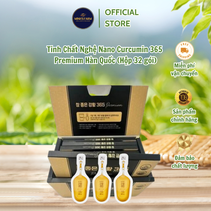 Tinh Chất Nghệ Nano Curcumin 365 Premium Hàn Quốc (Hộp 32 gói x 3g) | Lazada.vn