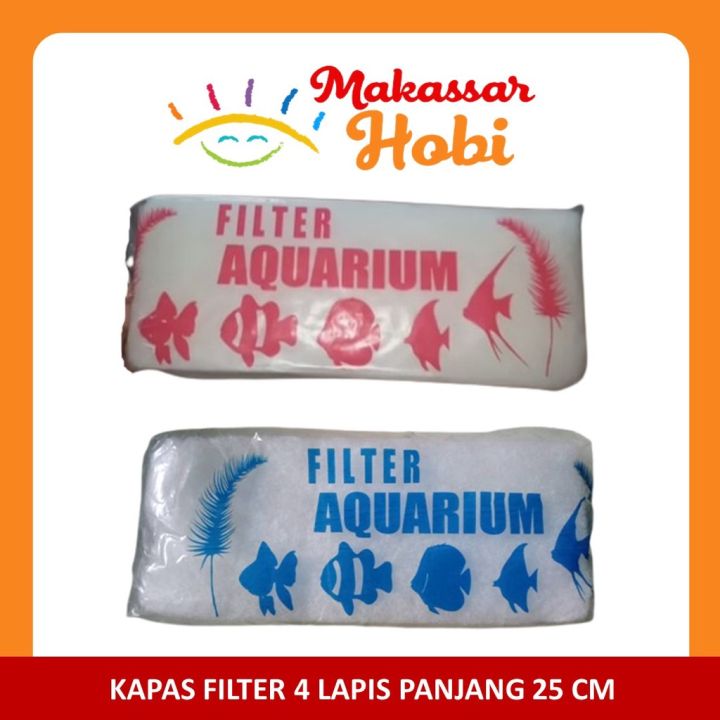 Filter Aquarium Kapas 4 Lapis Media Dakron Busa Putih Tebal Akuarium ...