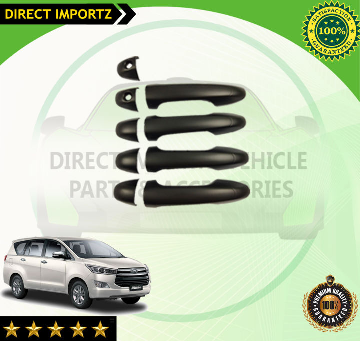 Toyota Innova 2016 to 2025 Door Handle Outer Garnish Cover Matte Black ...