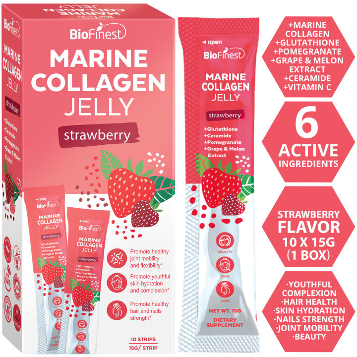 Biofinest Marine Collagen Jelly Supplement - Patented Grape Melon ...