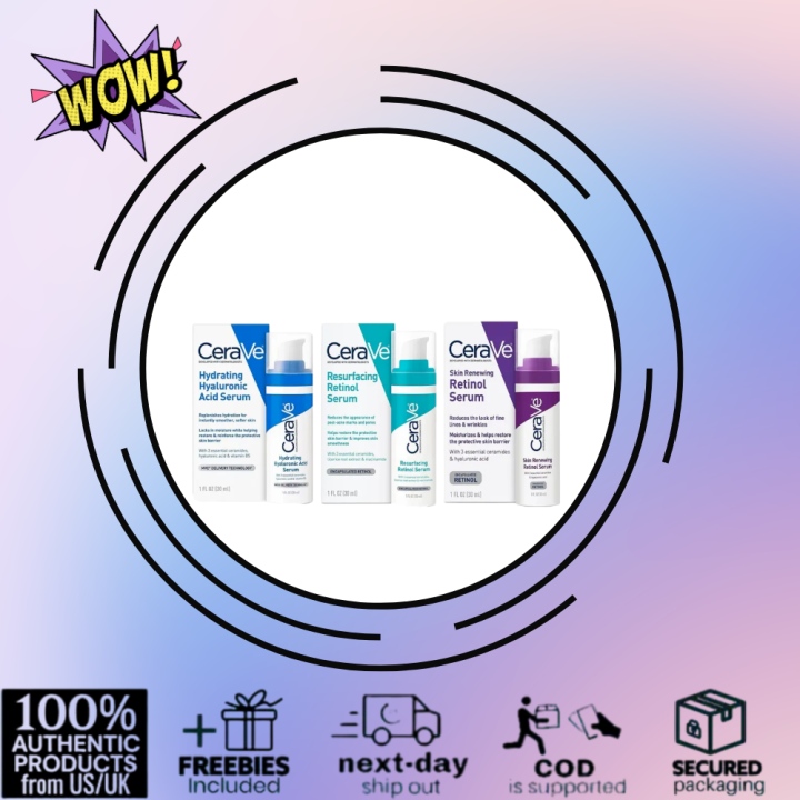 Cerave Resurfacing Retinol Serum Anti Aging Brightening Skin Face