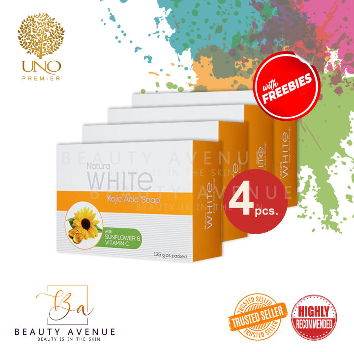 UNO Natura White Kojic Soap - Original 4pcs | Lazada PH