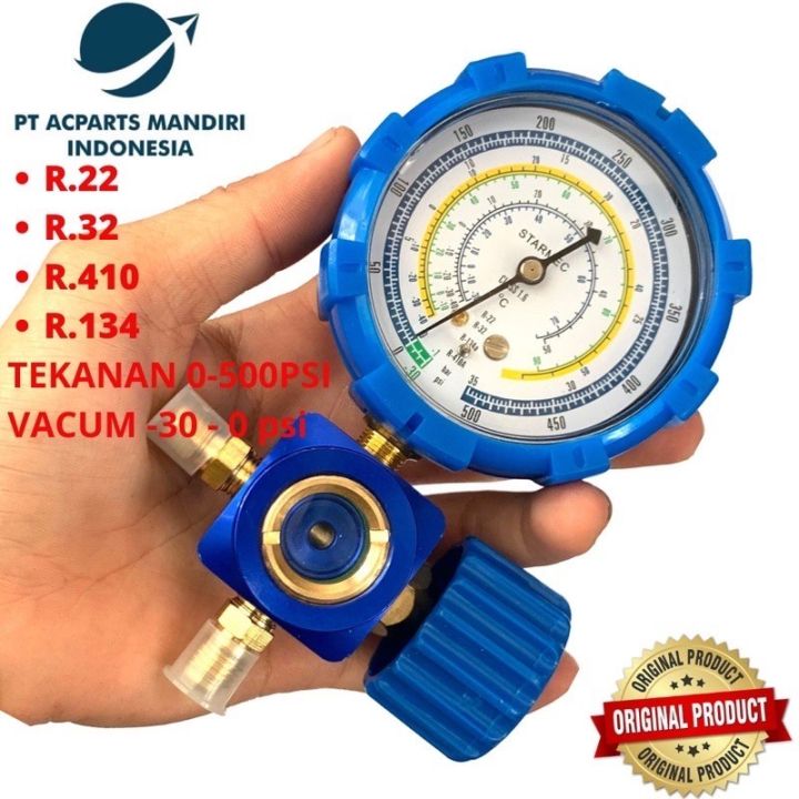 Testing manifold single R22 / R410 / R32 / R410 | Lazada Indonesia
