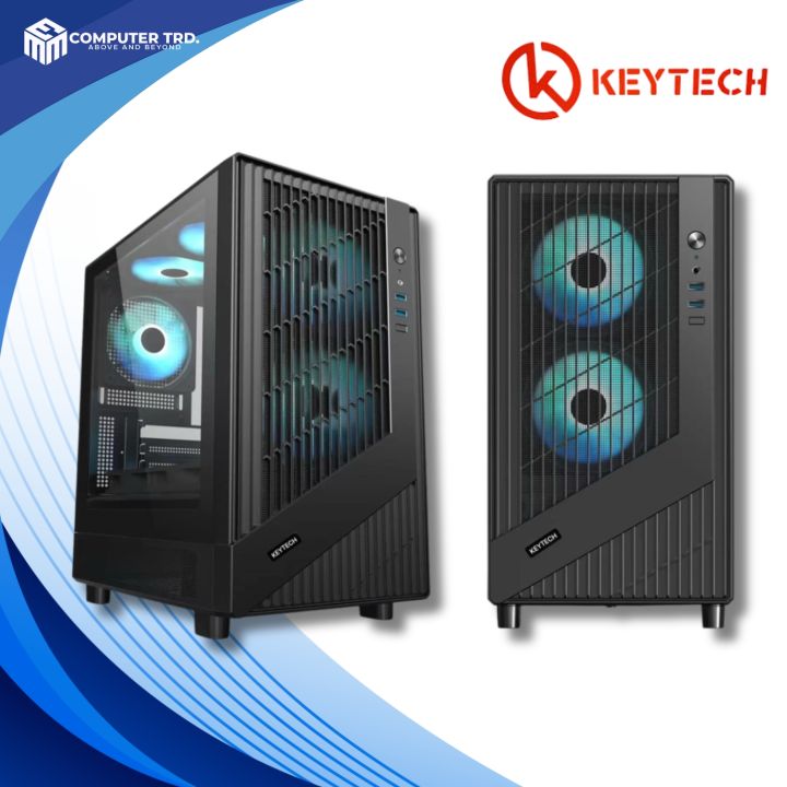 Keytech Terminator T5000 MATX Tempered Case PC Chassis | Lazada PH