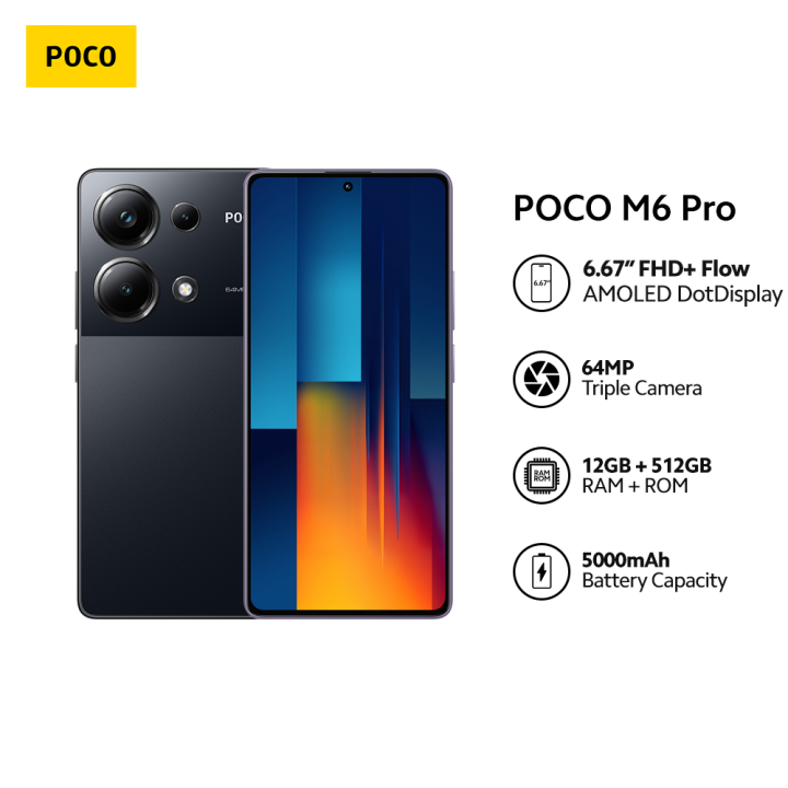 Poco M6 Pro Helio G99-Ultra Processor 8GB+256GB / 12GB+512GB 64MP ...