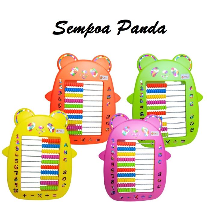 Simpoa (Model Beruang dan Panda) / Sempoa aritmatika/ sipoa / alat ...