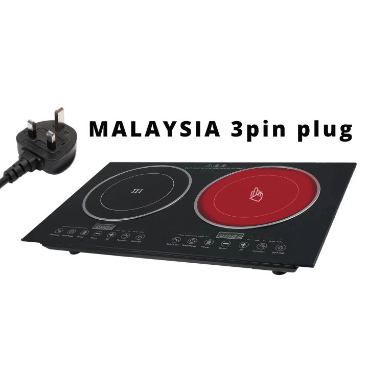 TWK jenamaInduction Cooker And Ceramic Cooker Double Stove Embedded ...