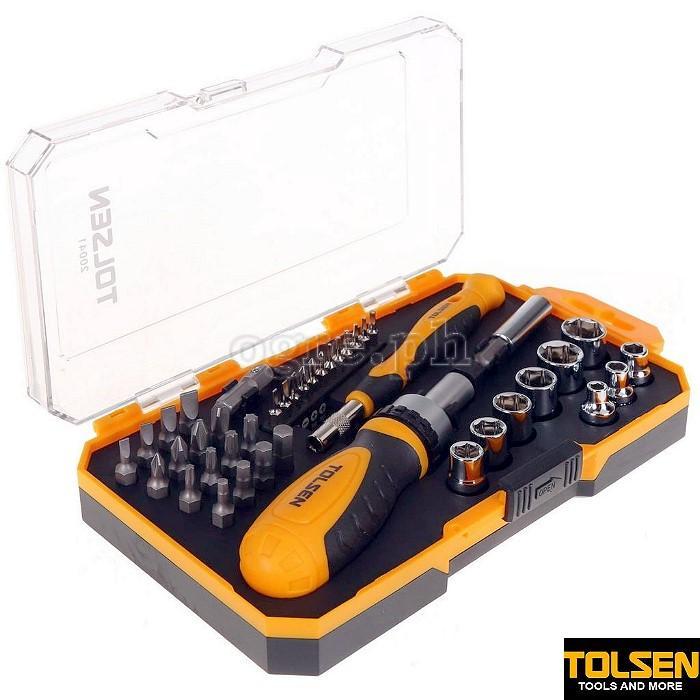 Tolsen 20041 42pcs 1/4" Drive Bits and Sockets Set | Lazada PH
