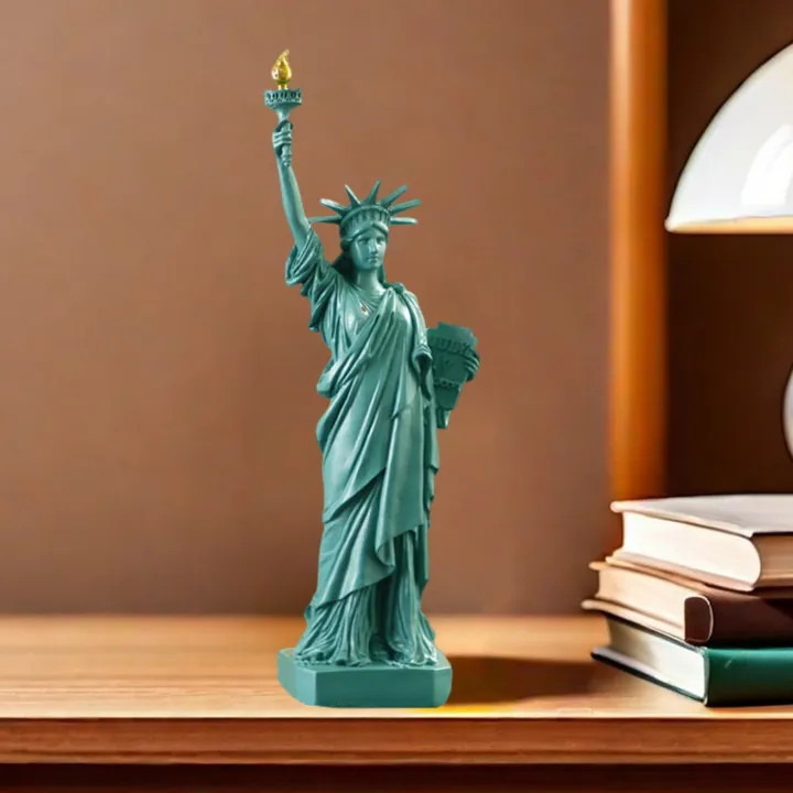 Desktop Statue of Liberty Resin Liberty Goddess Figurine USA Style ...