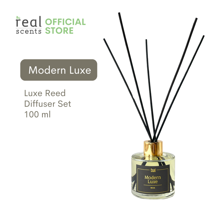 Real Scents Modern Luxe Reed Diffuser Set | 100ml | Lazada PH