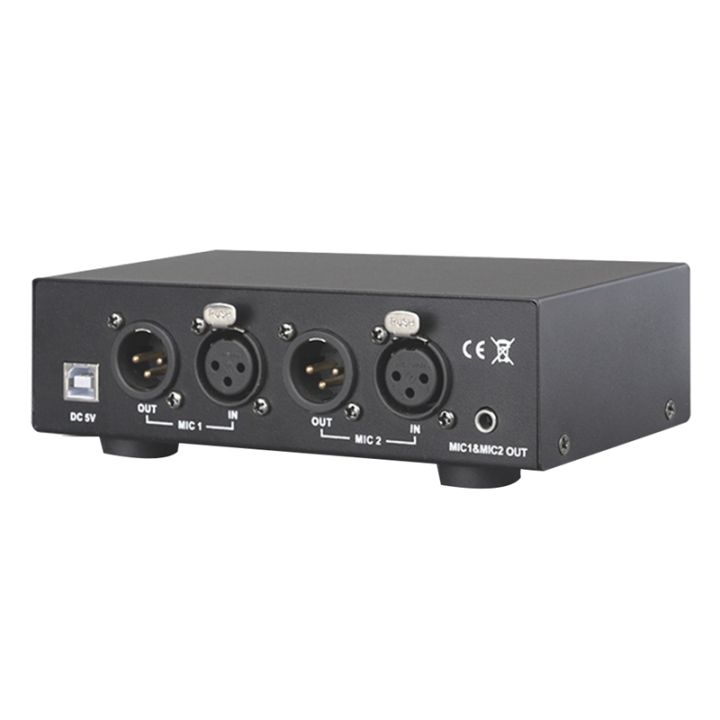 Usb Dual Mixed Output Phantom Power Supply 48v Audio Interface For