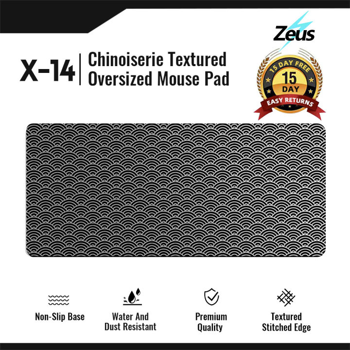 Zeus Plain Design Extended Mouse Mat / Mouse Pad For Gaming Office Mice ...