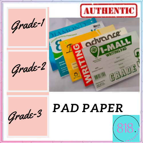 VICTORY Writing Pad / Grade 1 / Grade 2 / Grade 3 / Grade 4 PAPER PAD ...