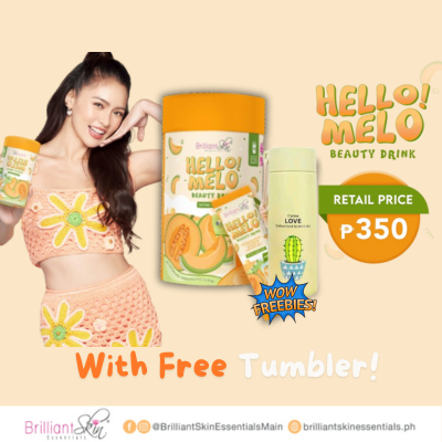 Brilliant Skin HELLO MELO BEAUTY DRINKS 50,000mg Hydrolyzed Collagen, L ...