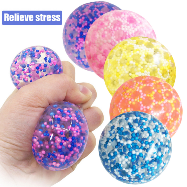 Decompress Vent Ball Stress Toy Ball Squeeze Relax Jelly Beads ...