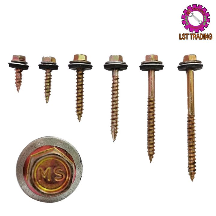 [READY STOCKS] [READY STOCKS] HEX HEAD SELF TAPPING SCREW (50PCS ...