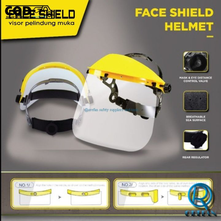 HELM FACE SHIELD PELINDUNG MUKA FULL FACE VISOR WELDING | Lazada Indonesia